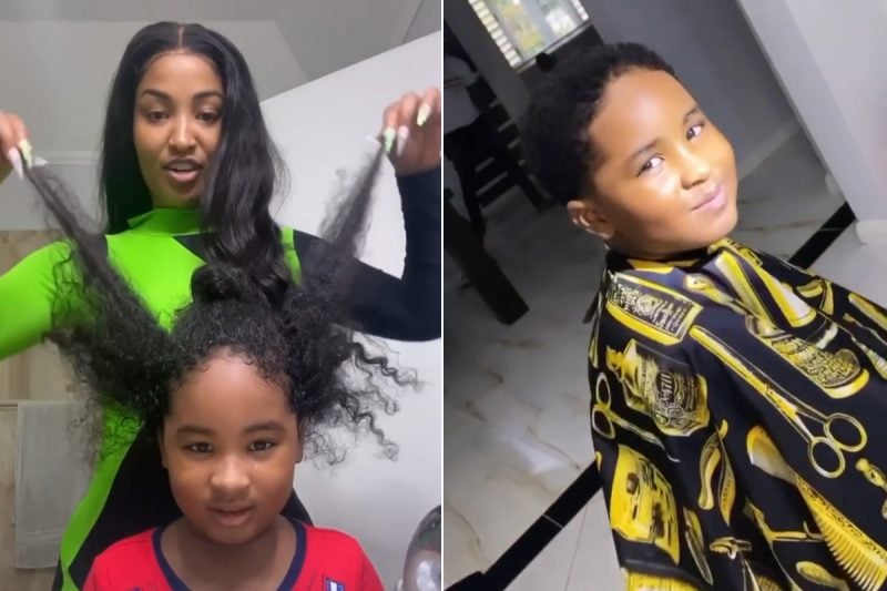 Shenseea Gives Son Raj First Haircut: "What Nice Likkle Boy Man ...