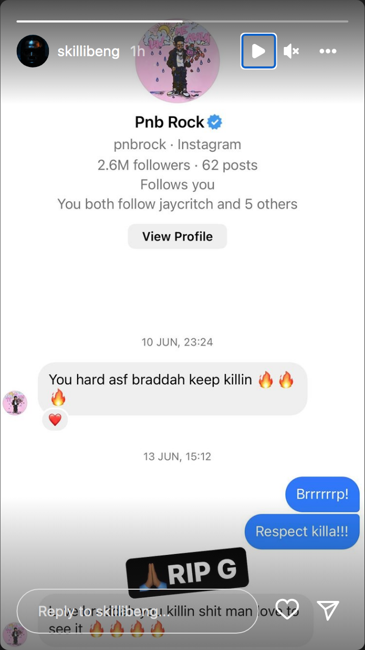 Skillibeng, Rvssian, Stefflon Don, Kranium And More React To PnB Rock's ...